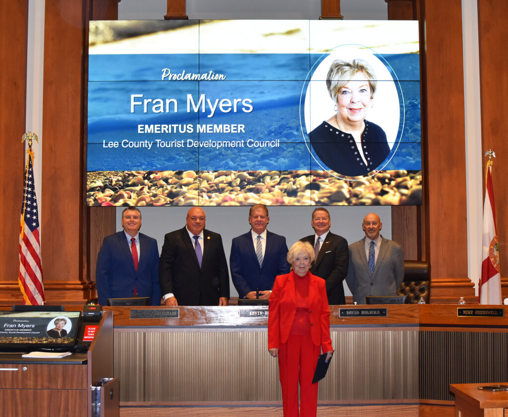 Fran Myers named emeritus member of Lee County Tourist Development ...